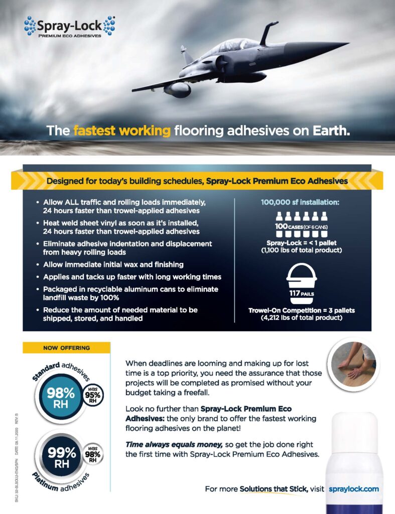 Marketing Materials - Spray-Lock Premium Eco Adhesives